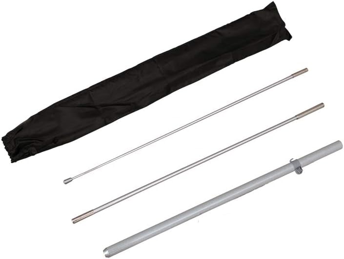 XSmall Feather Flag Pole Set – Swooper Flag Pole Set Includes 3 Poles ...