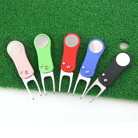 Golf Fork Stainless Steel Green Repair Ball Marker Pitch Pitch Groove ...