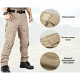 TRGPSG Men's Tear-Resistant Hiking Outdoors Work Pants with 10 Pockets ...