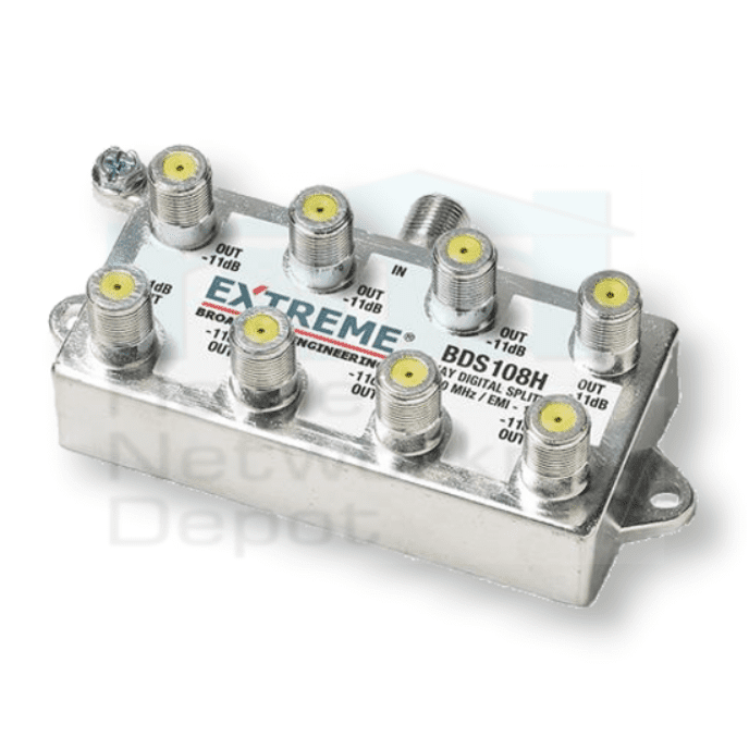 EXTREME 8 WAY VERTICAL "F" OUTPUTS & 1 HORIZONTAL INPUT BALANCED COAX ...