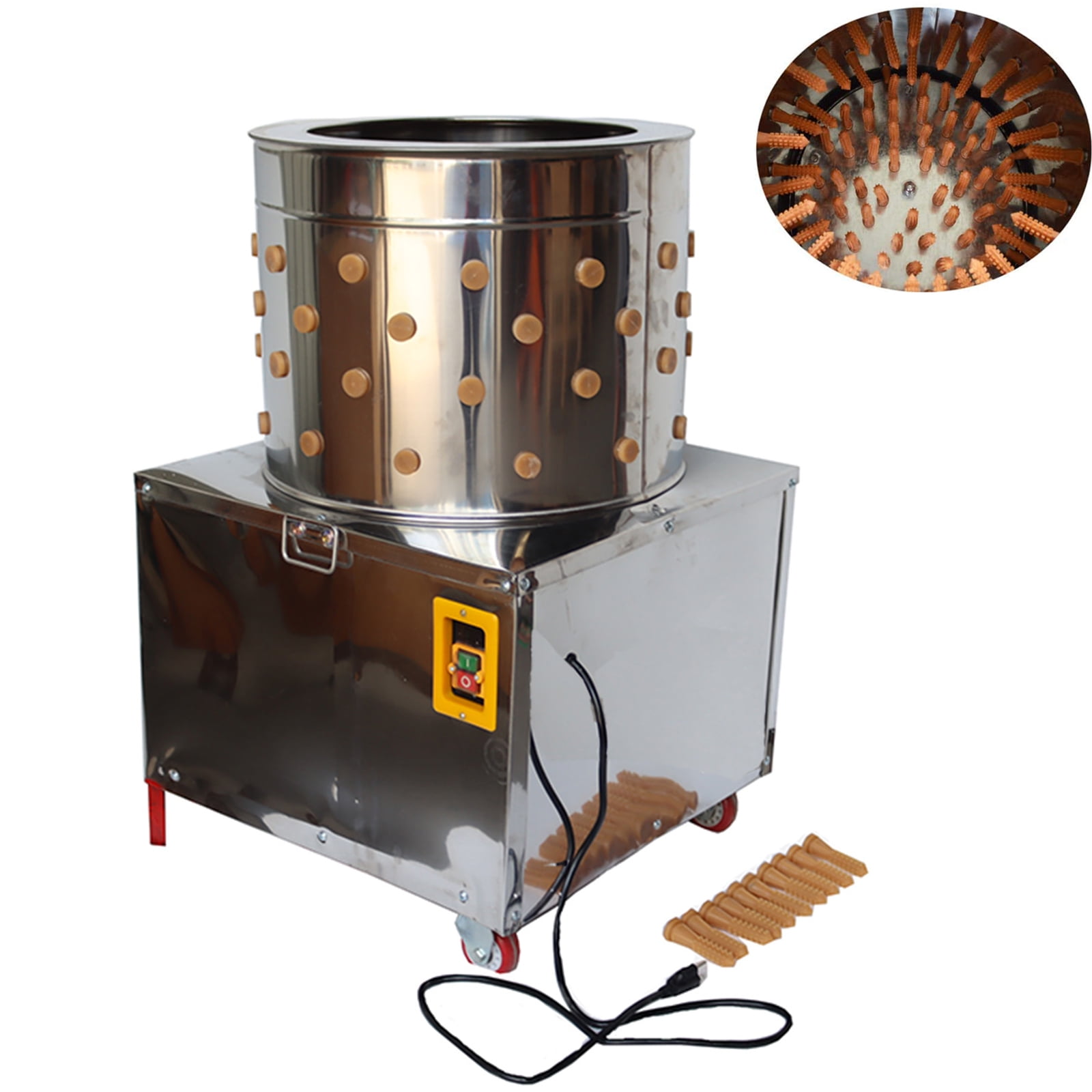 INTBUYING Electric Feather Plucking Machine De-Feather Remover for ...