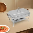 LiHUiee 9L Chafing Dish, Stainless Steel Chafing Dish, Chafing Dish ...