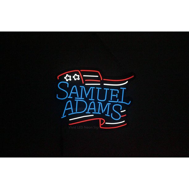 Queen Sense 10" Samuel Adams Vivid LED Neon Sign Light Lamp Durable ...