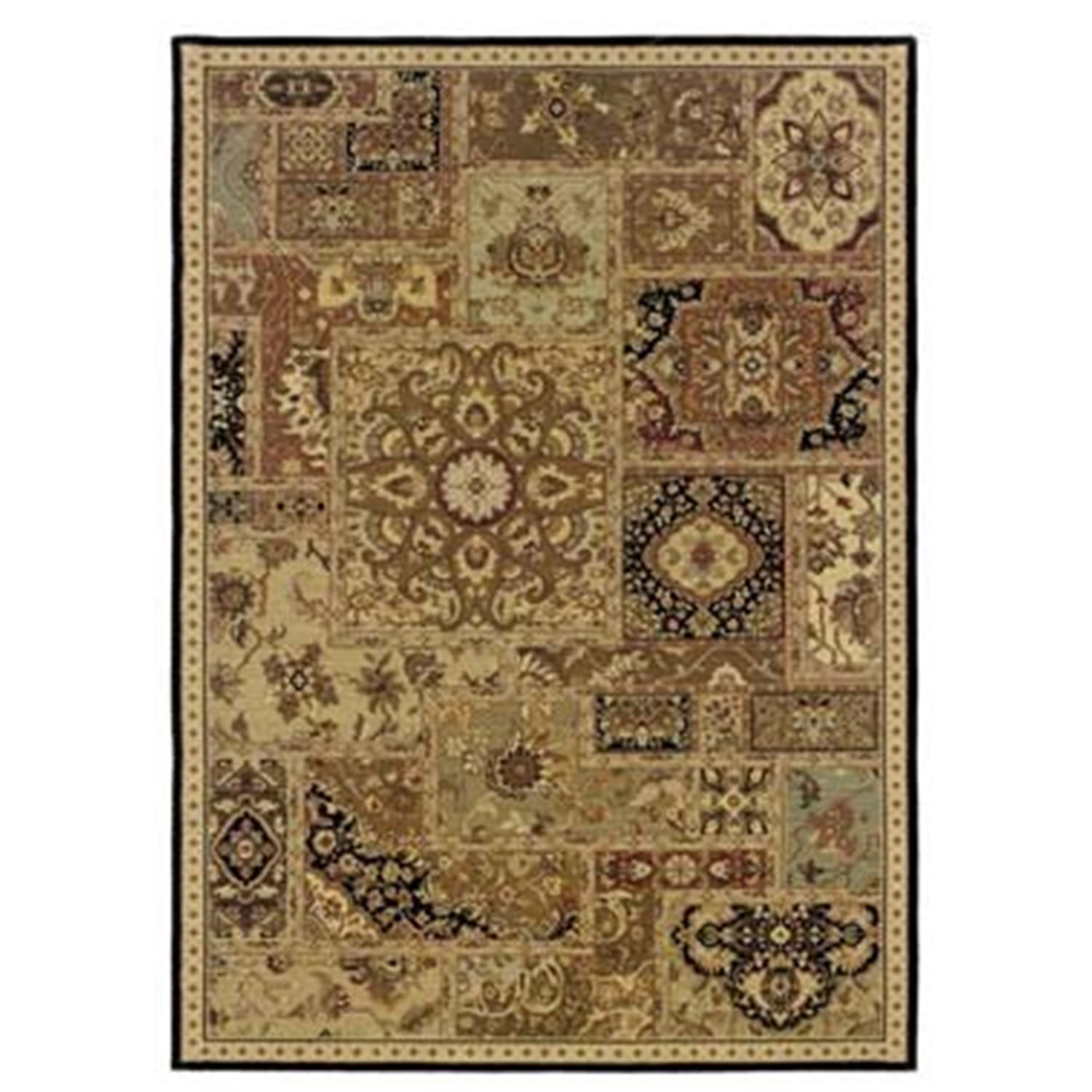 Sphinx Nadira Area Rug 239C2 Beige Persian Boxes 9' x 9' Round ...
