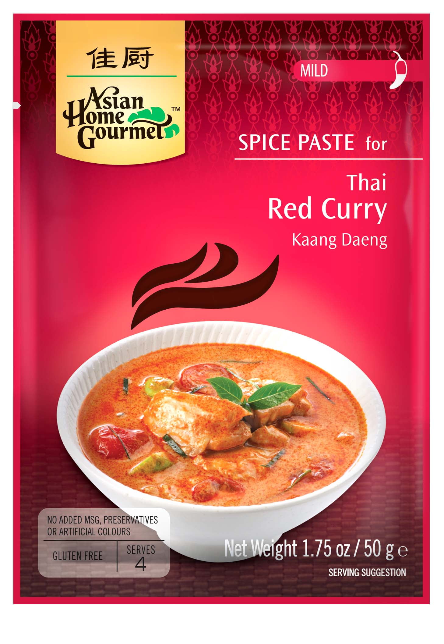 Asian Home Gourmet Spice Paste For Thai Red Curry Oz (Pack Of 12 ...