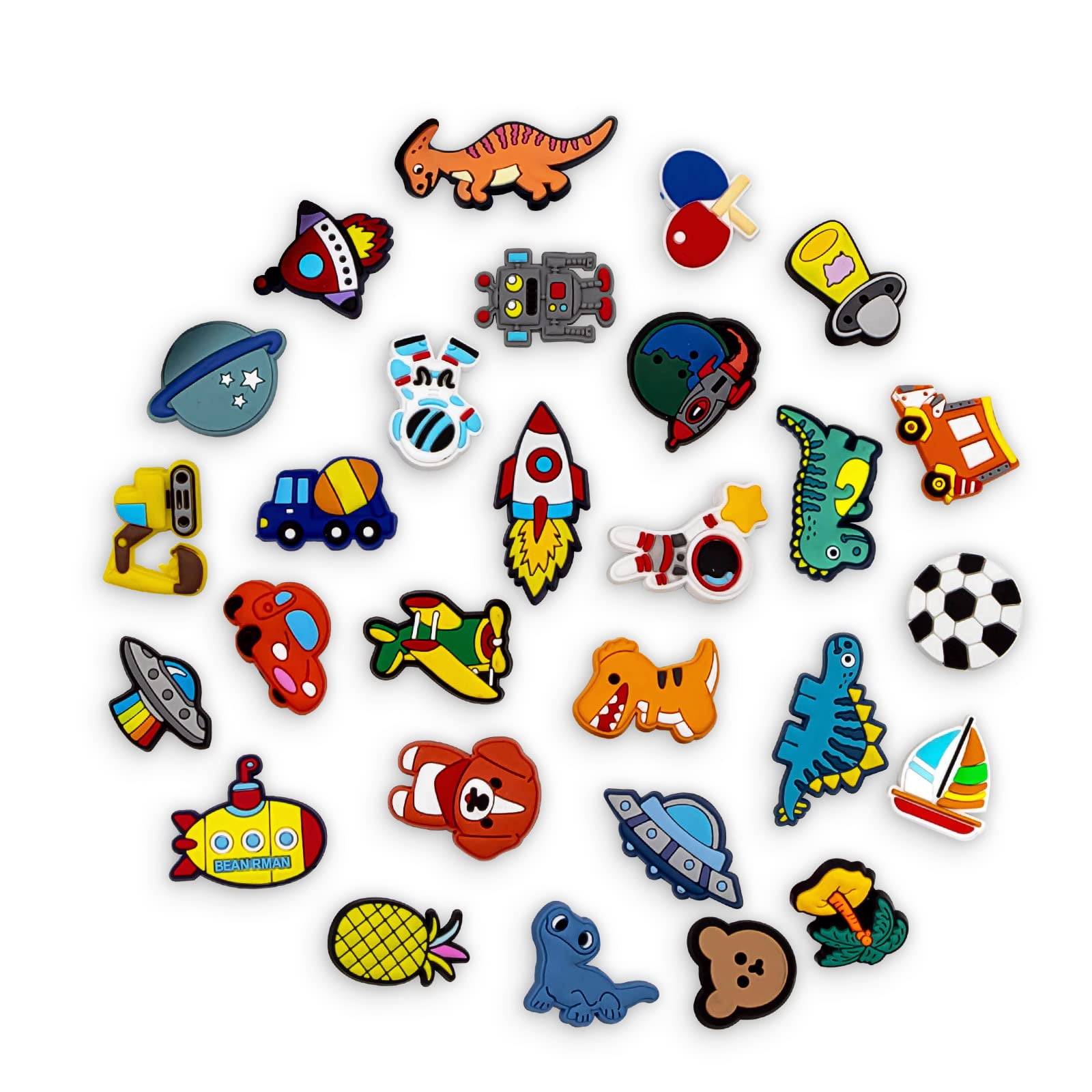 INMAKER Shoe Charms, 25 100 PCS Decoration Charms for Girls Women Kids ...