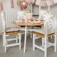 Beige Palm Tree Chair Back Covers Set of 6 Summer Tropical Beach ...