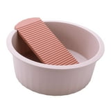 Washboard Basin for Hand Washing Clothes Washing Supplies Compact ...