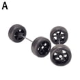 Alloy Wheels With Rubber Tires Scale Model Wheel Accessories Suitable ...