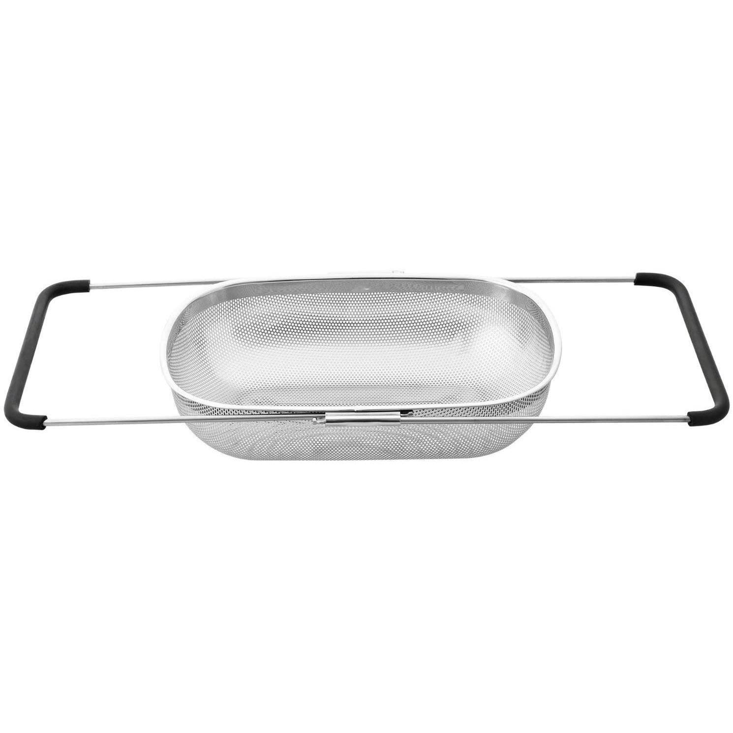 Fruit Vegetable Over the Sink Strainer Colander Rectangular with ...