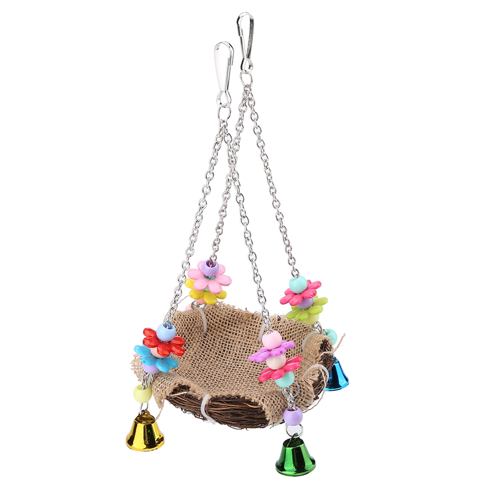 Click here for Estink Toy With Bells  Rattan Bird Swing Standing... prices