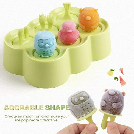 Ice Pop Maker, [cavity Of 6] Premium Silicone Popsicle Makers Ice Pop ...