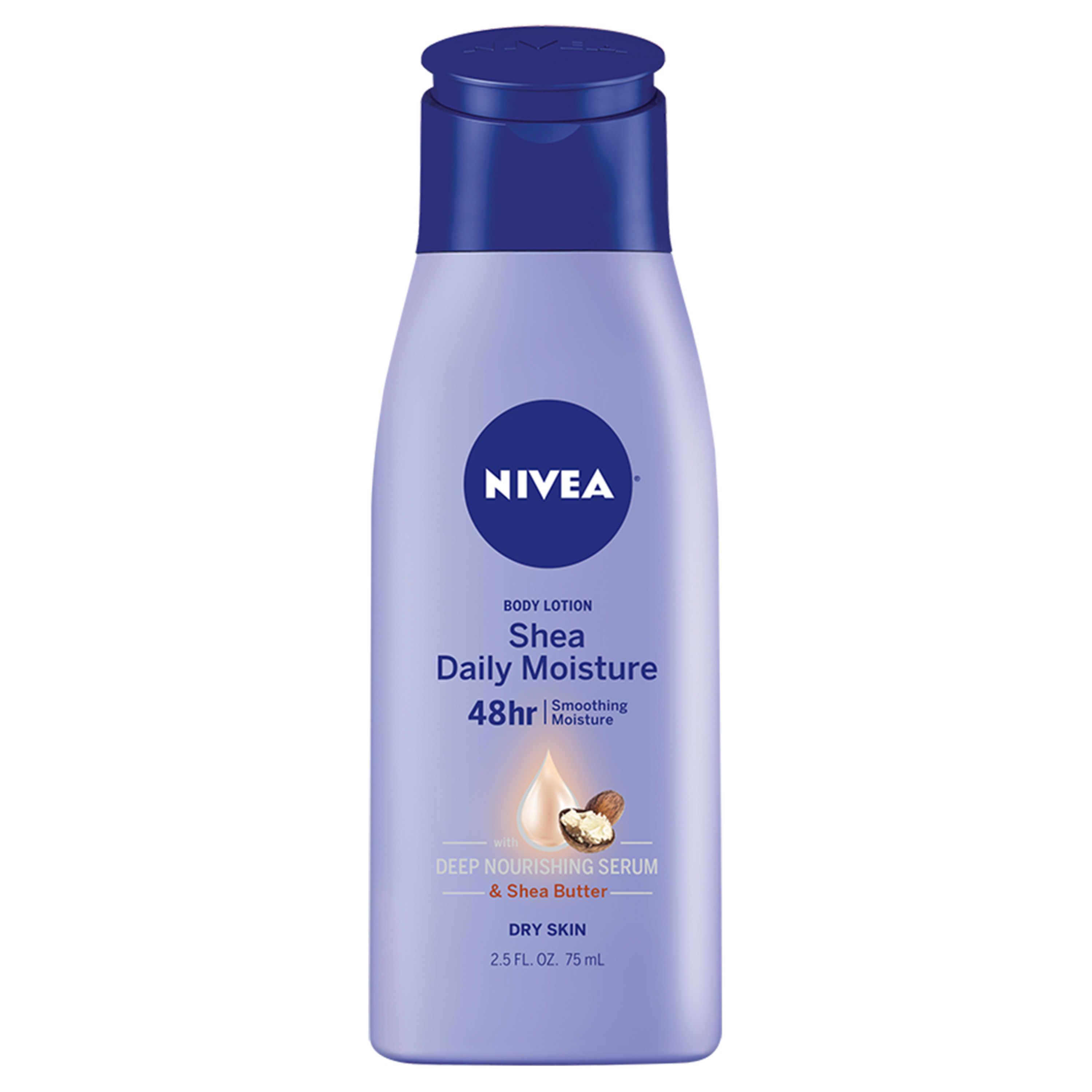 NIVEA Shea Nourish Body Lotion, Dry Skin Lotion with Shea Butter, 2.5 ...