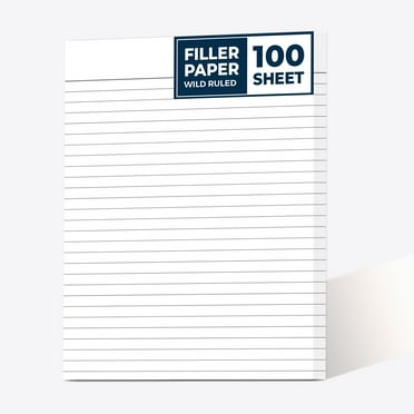 Raindrops 250 Pages Blank Loose Leaf Paper Refills for 6 Hole Binder ...