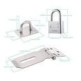 bihealth Stainless Steel Padlock for Door, Outdoor Gate Lock with Key ...