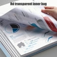 Ihhxva A4 Document Booklet, 30 Page Data Book with Clasp, Transparent ...