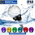6 extra-large solar spherical lights outdoor shattered glass ball solar ...
