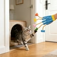 Five-Fingers Cat Teaser Gloves Cat Interactive Toy IQ Improving Pet ...