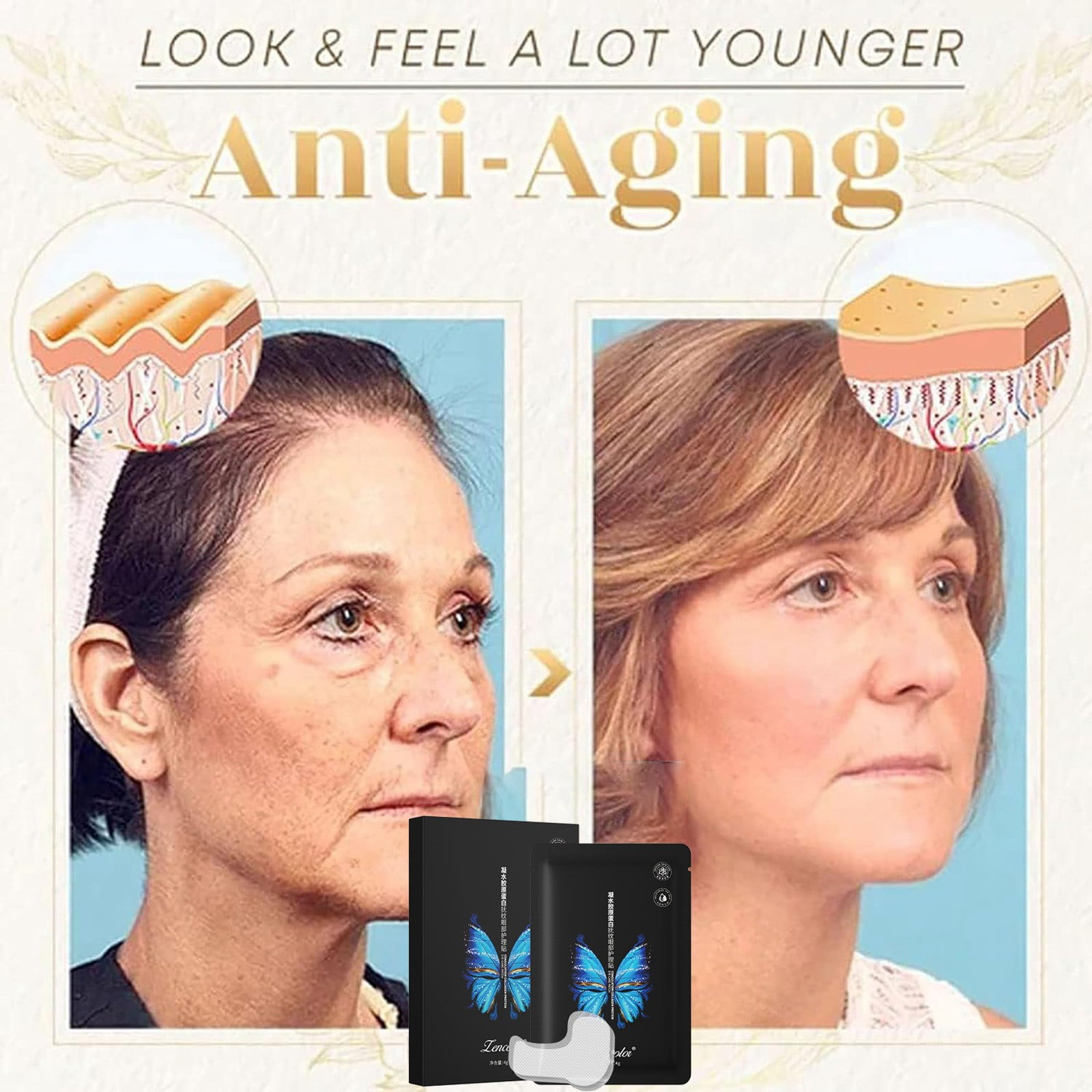 SDHJKSIN Patch Microcristallin Condensé à l'Eau 1ml pour Plis ...