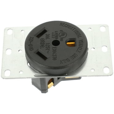 Park Power 200BBIWRV White 20 Amp Power Inlet - Walmart.com