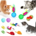 TAIMASI 34Pcs Cat Toys Kitten Toys with Collapsible Tunnel and ...