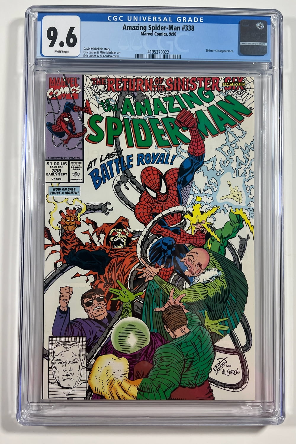 Amazing Spider-Man #338 - CGC 9.6 Comic Book - Walmart.com