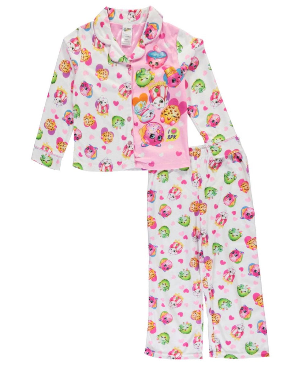 Shopkins Little Girls' "Popcorn Wink" 2-Piece Pajamas (Sizes 4 - 6X ...