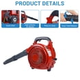 28CC Red Gas Leaf Blower, 490CFM 280MPH 1.1HP 2 Cycle Cruise Control ...