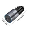 Hometravel 60W Fast Car Charger, Two C Ports Compatible with Different ...