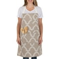 Mainstays Chef Kitchen Apron, 28" x 32" Geometric Bib Apron with ...