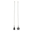 2 Pcs Light Decorative Pendant Pull Cord for Ceiling Lights with Chain ...