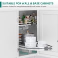 2 Tier Swing Tray Left Blind Corner Kitchen Cabinet Pull Out Organizer ...