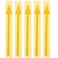 5Pcs High Reflectivity Yellow Mailbox Arrow Stickers Waterproof Durable ...