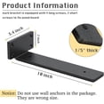 NGD 4 Pack Floating Shelf Bracket, 10 Inch 1/5 inch Thick, Heavy Duty ...