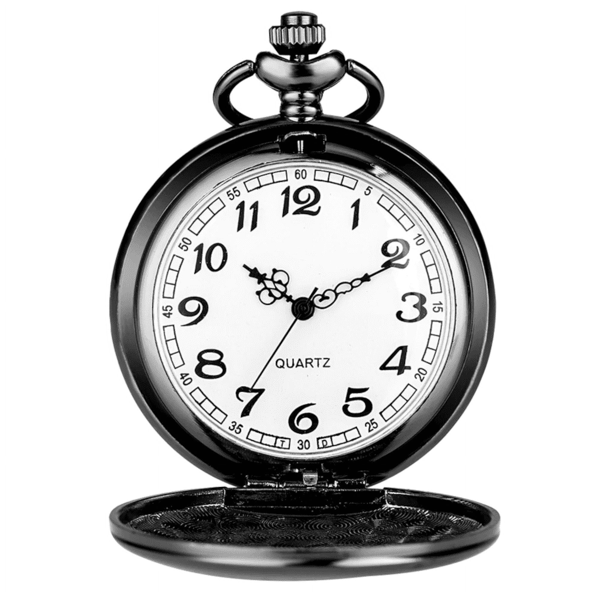 Black And White Pocket Watch