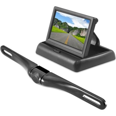 PYLE PLCM4590WIR - 2.4Ghz Rearview Mirror Monitor & Backup Camera ...