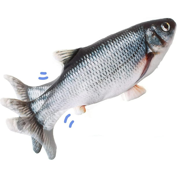 Movable Fish Cat Toys Electric Flop Cat Toy Realistic Plush Electric ...