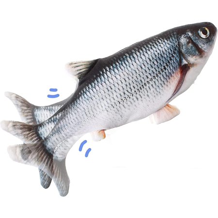 Movable Fish Cat Toys Electric Flop Cat Toy Realistic Plush Electric ...
