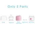 PopYum Anti-Colic 5 oz Baby Bottle, Pastel Pink, 3-pack, Newborn ...