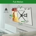 Barkan TV Wall Mount, 13 - 65 inch Full Motion Screen Bracket, Holds up ...