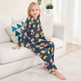 Crown Dog Yellow Duck Cozy Soft Long Sleeves Top and Pants 2 Piece Cool ...
