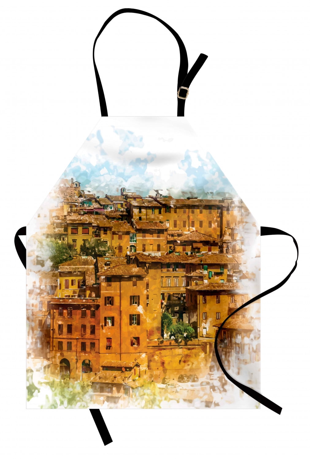 Italian Apron Faded Historic Photo Italian Town with Old Traditional ...