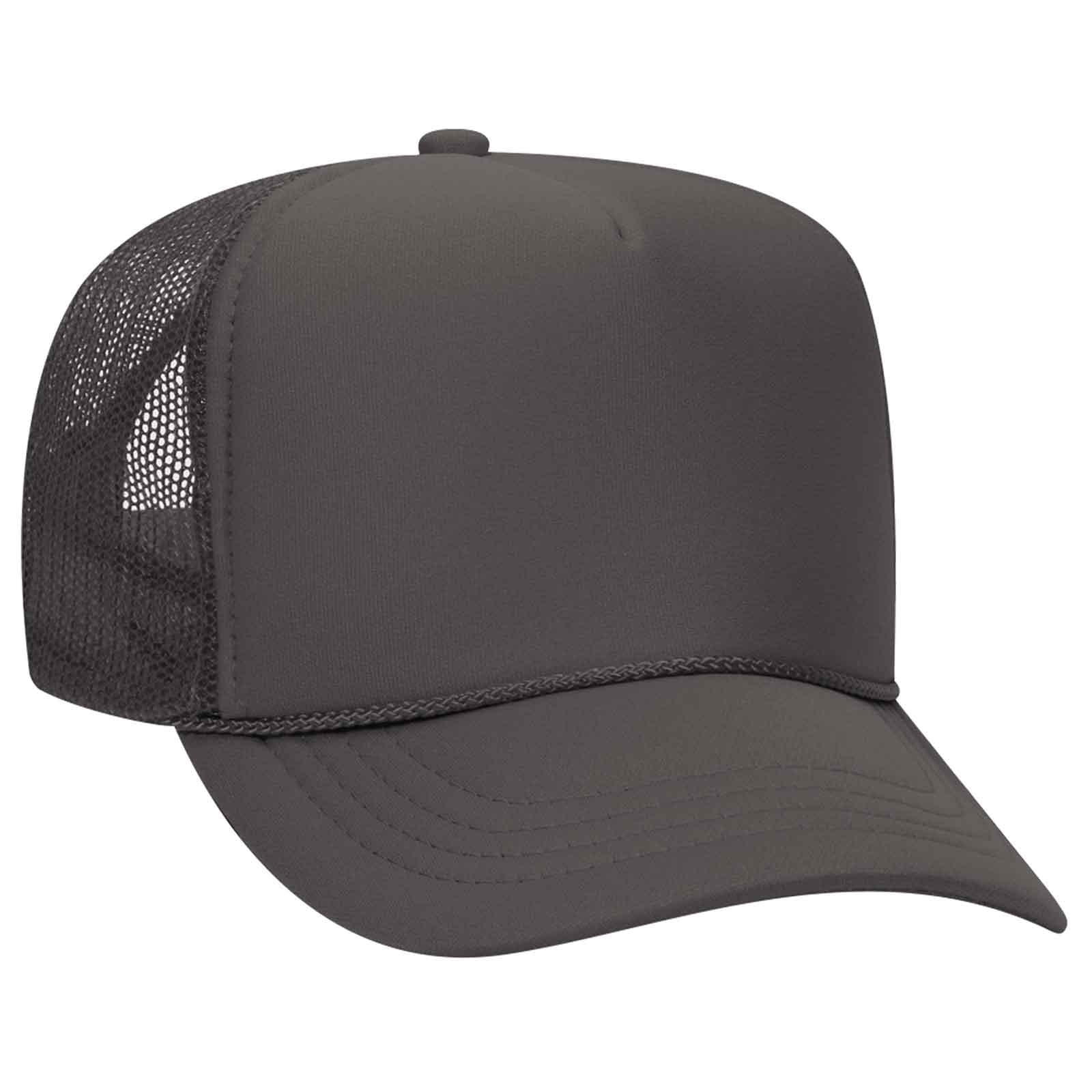 OTTO CAP Youth 5 Panel High Crown Mesh Back Trucker Hat - Walmart.com