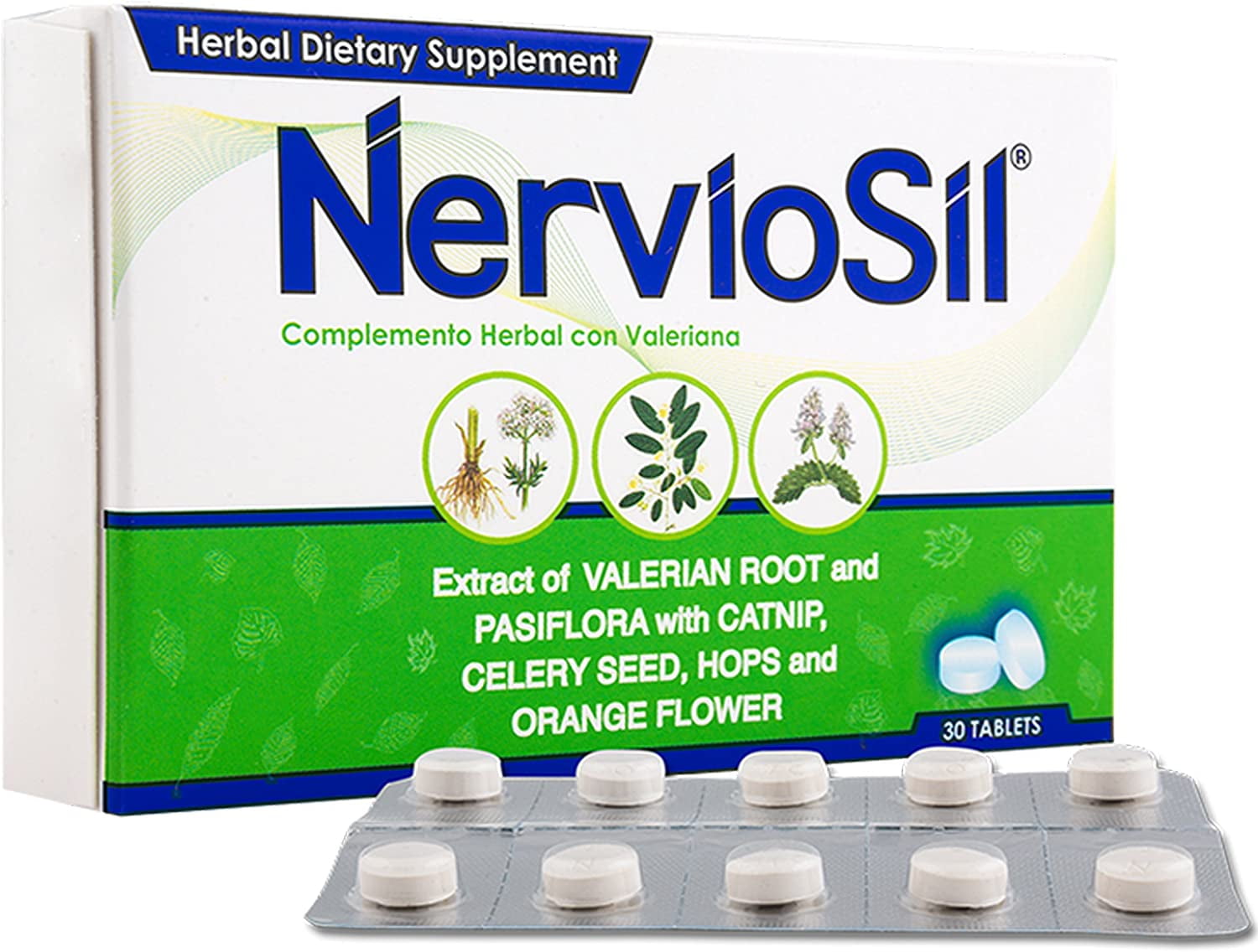 Nerviosil Herbal Tablets - Herbal Supplement Specialy Formulated for ...