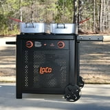 Loco Cookers Propane Dual Burner Fry Cart - Walmart.com