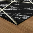 GLORY RUGS Area Rugs Marble 4x5 Black Gold Carpet Modern Abstract Rug ...
