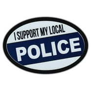 Magnetic Bumper Sticker - Support Law Enforcement Ribbon Magnet - Cops ...