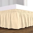 D.N.G. BEDDINGS 1 Piece Wrap Around Bed Skirt, 24 Inch Deep Pocket, 800 ...