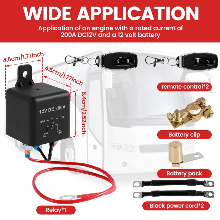 Battery Disconnect Switch Kit Car Battery Master Kill Switch