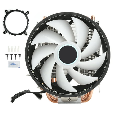 Dual Fan Heat Sink, CPU Cooler 12V DC Easy Installation For LGA775 1155 ...